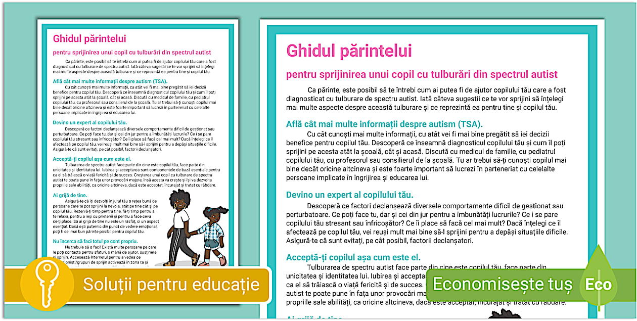 Ghid pentru părinții copiilor cu autism | Twinkl România