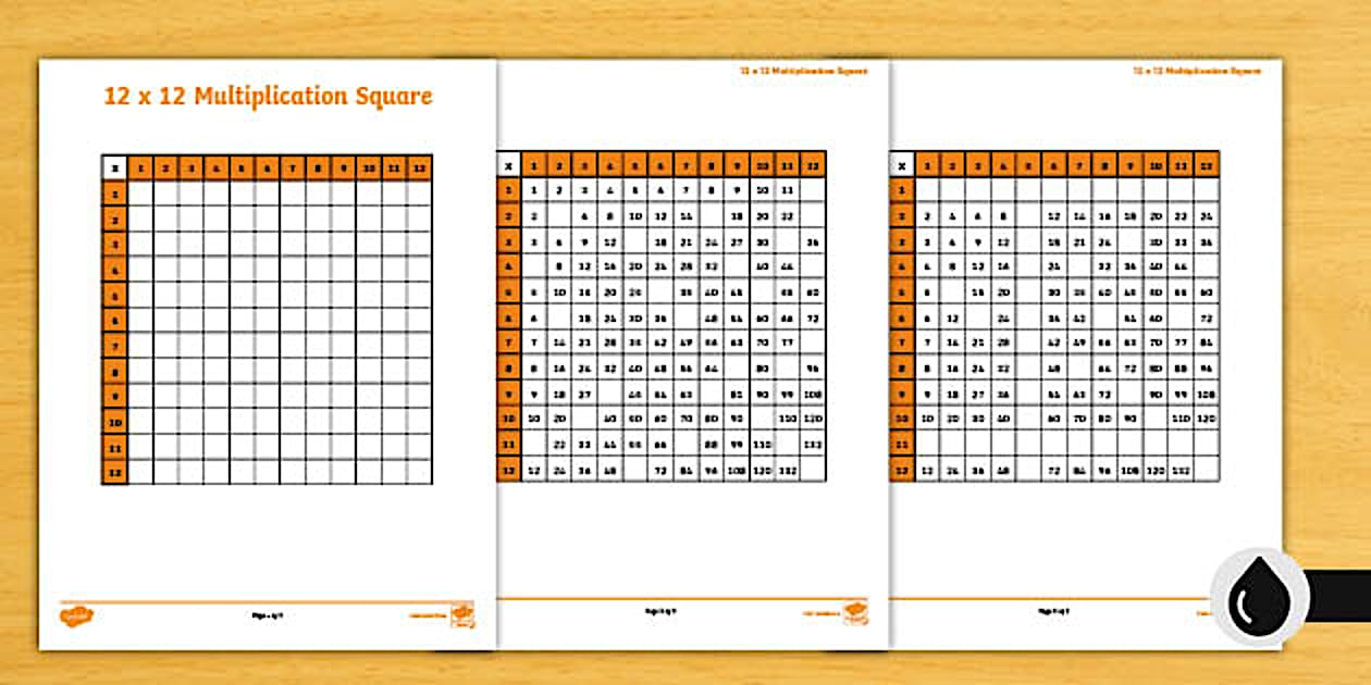 Multiplication Tables (1-12) Printable Worksheets | Twinkl