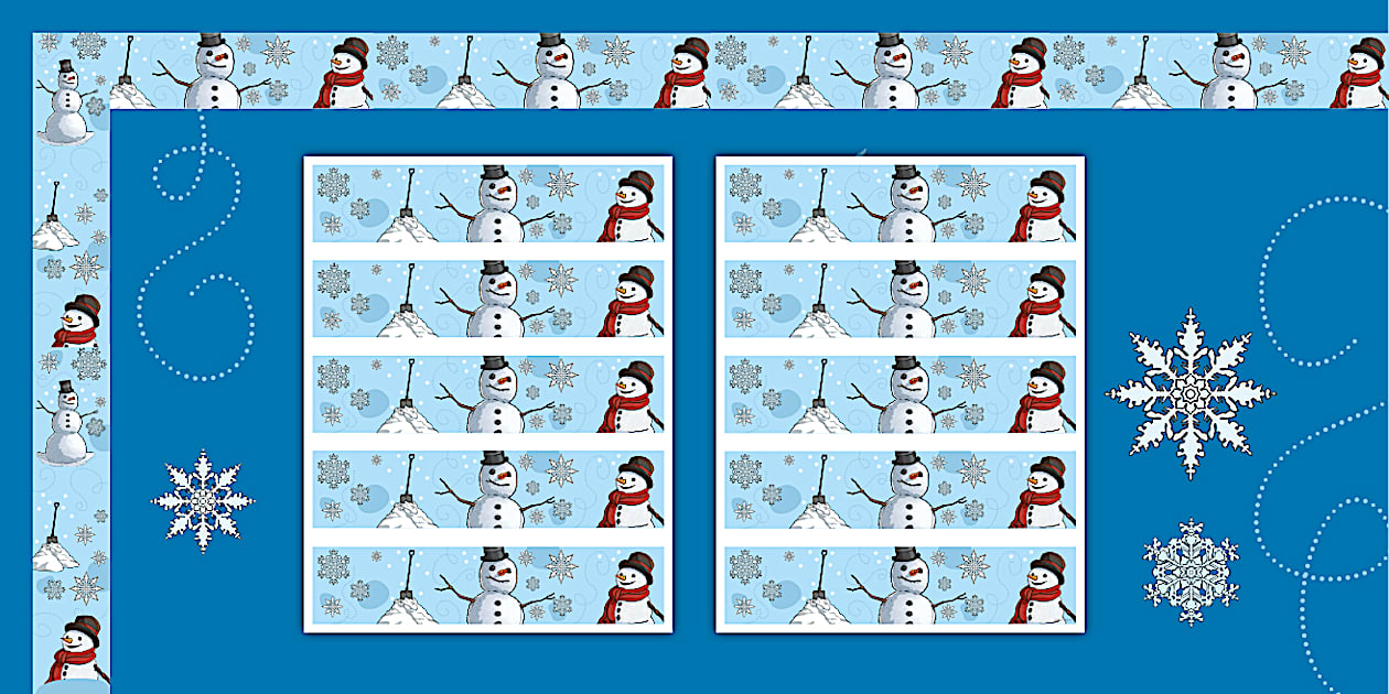 It's Snow Great! Bulletin Board Borders (Teacher-Made)