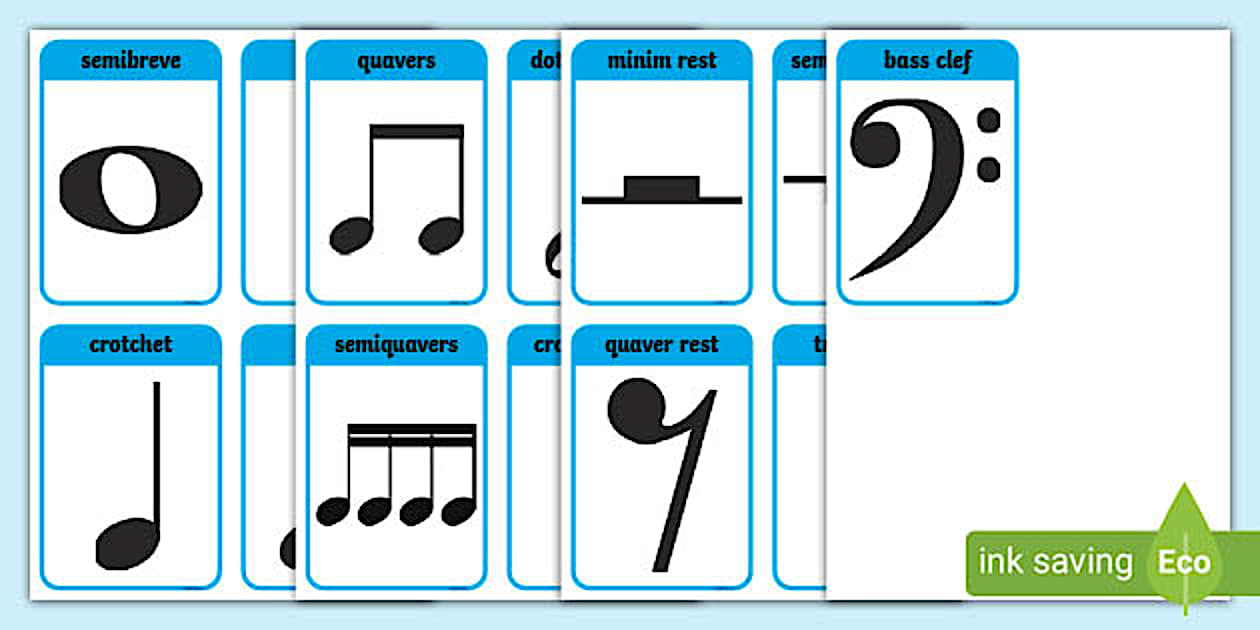 Music Note Values Flash Cards | Music Teaching Resources