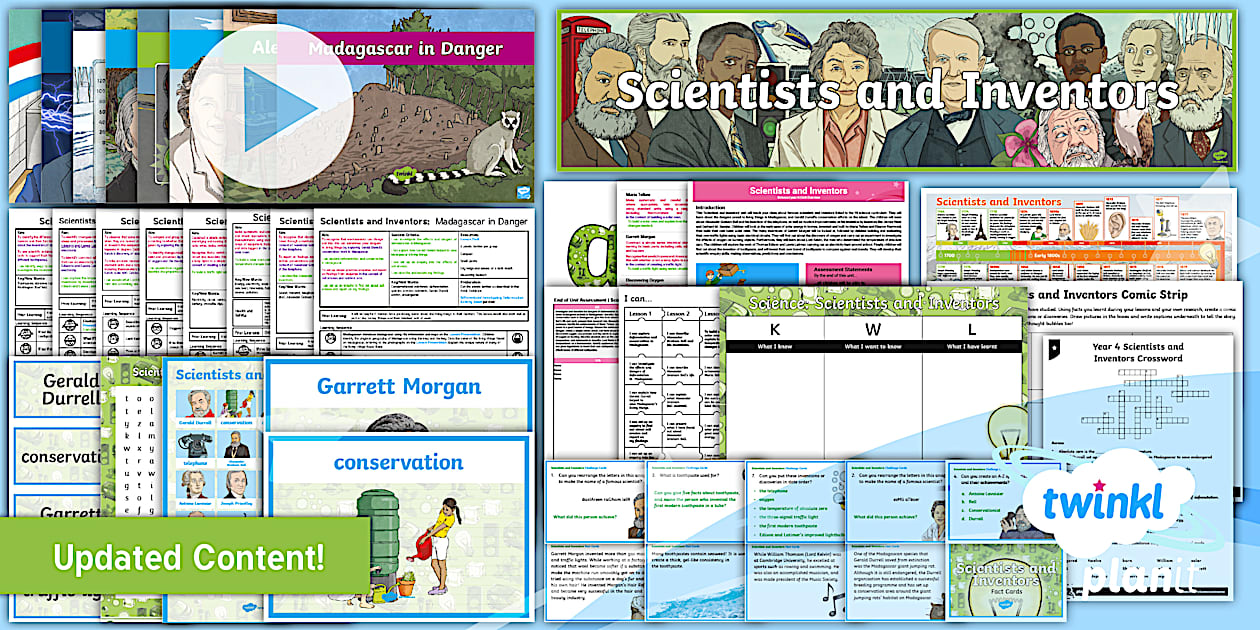 Science: Scientists and Inventors Year 4 Unit Pack - Twinkl