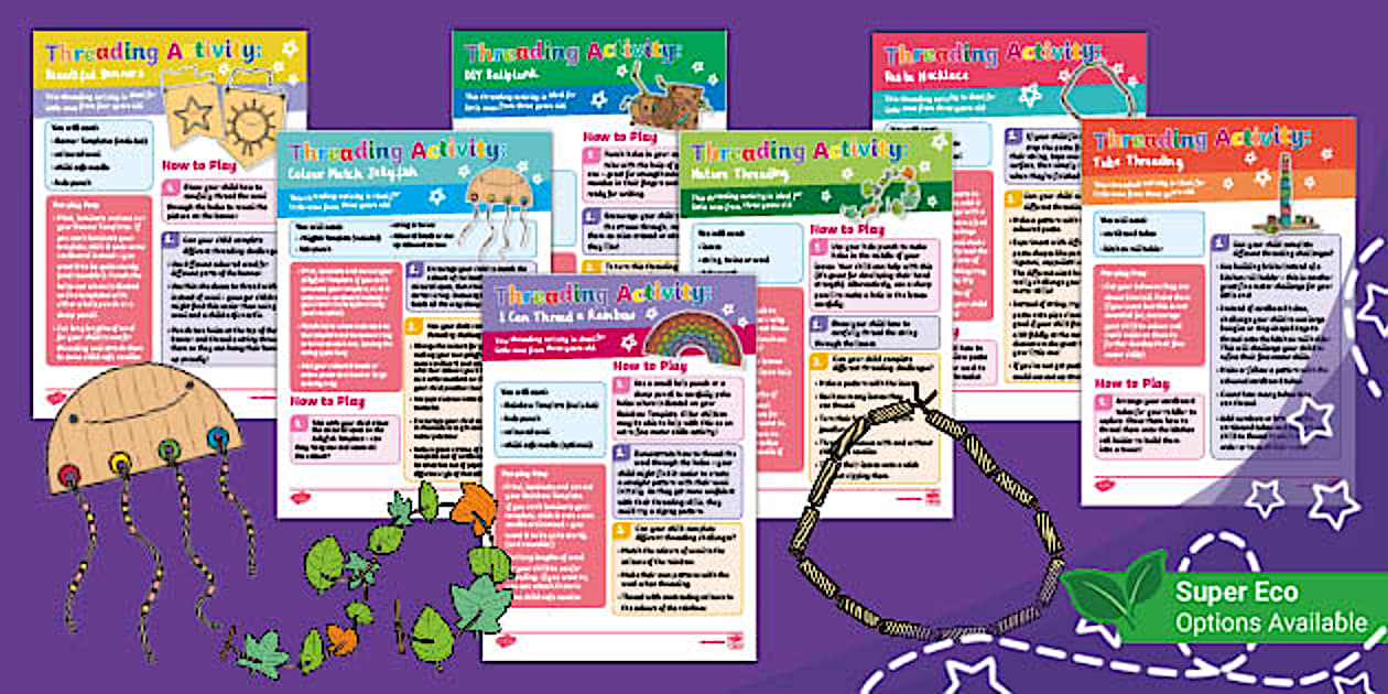 Fine Motor Skills: Threading Activities for Kids - Twinkl