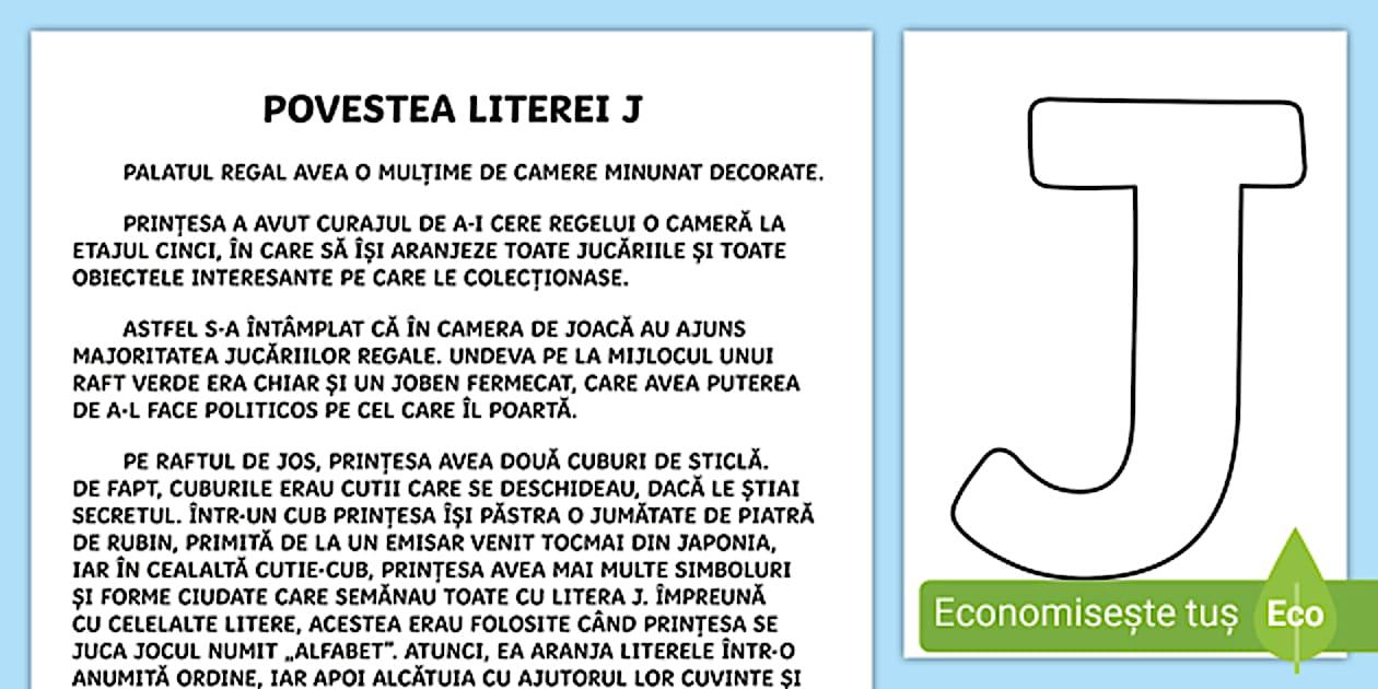Povestea literei J | Povești ilustrate | Twinkl România