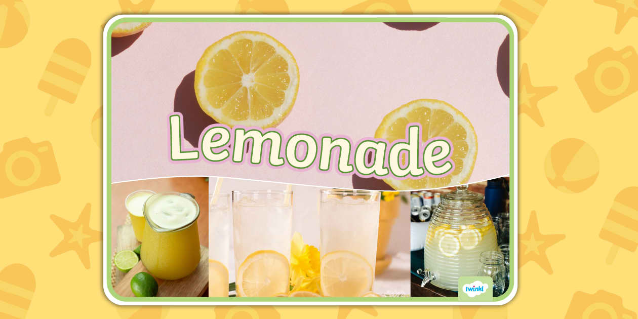* NEW * Lemonade Photo Display Poster (teacher made)