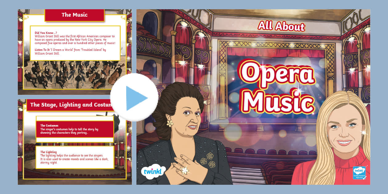 👉 KS2 All About Opera Music Information PPT - Twinkl