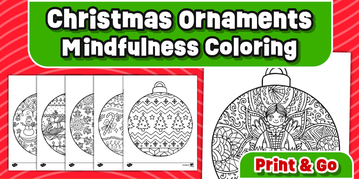 Christmas Mindfulness Coloring | Resource | Twinkl USA