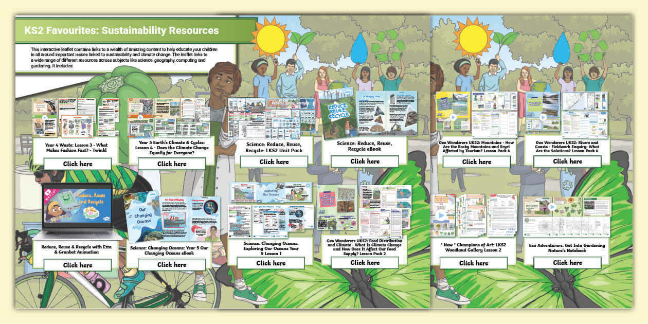 FREE! - KS2 Favourites - Sustainability Resources - Twinkl