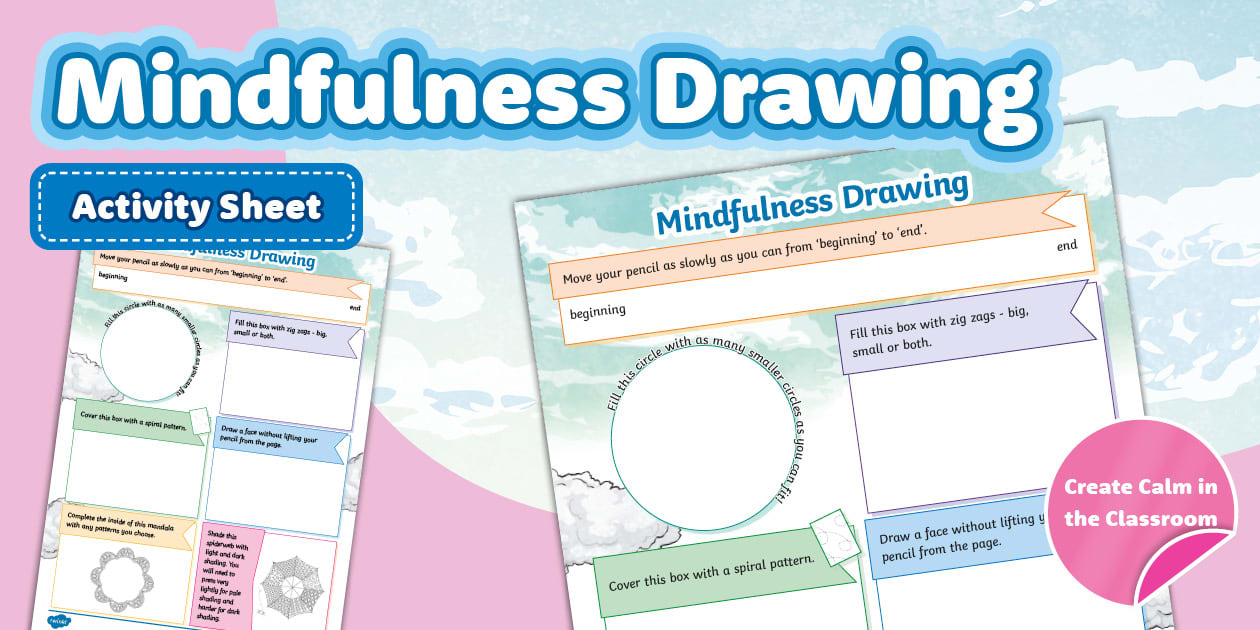 Mindfulness Drawing Activity Sheet
