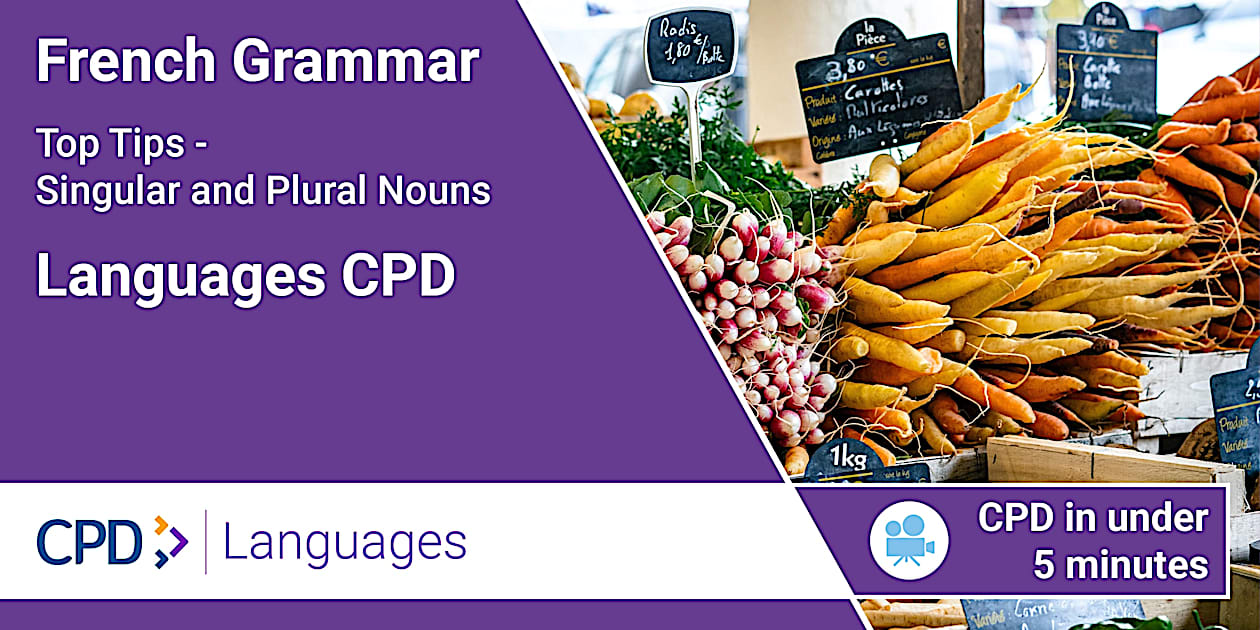 👉 Languages CPD: French Grammar Top Tips - Singular and Plural