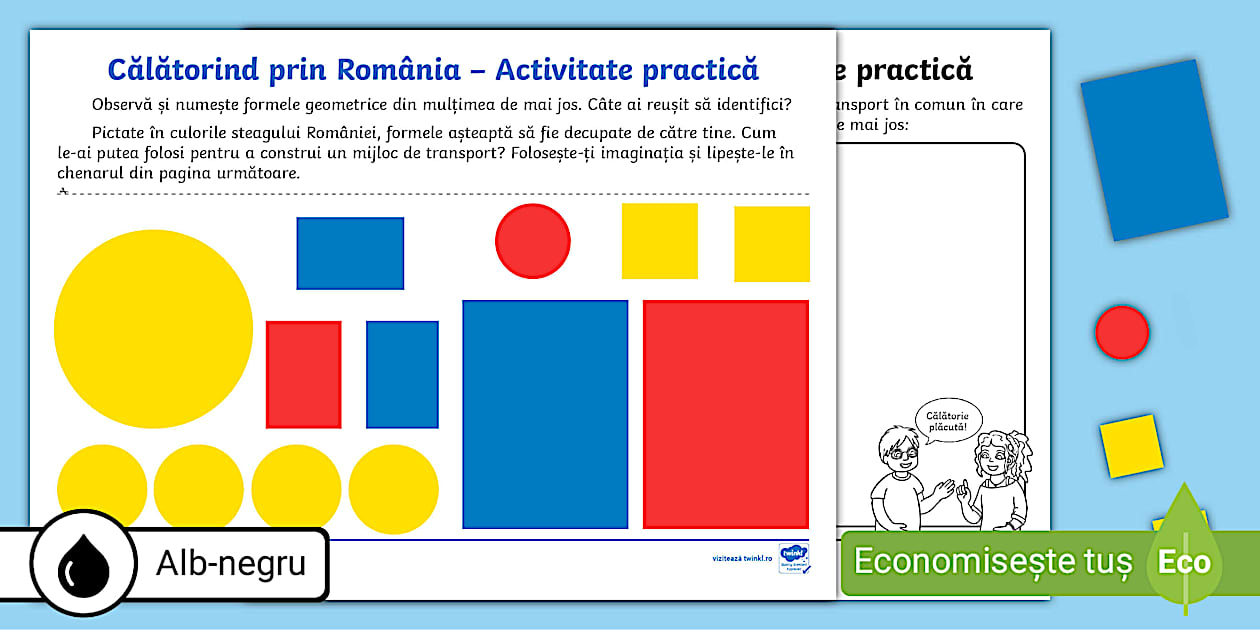 Călătorind prin România – Activitate practică - Twinkl