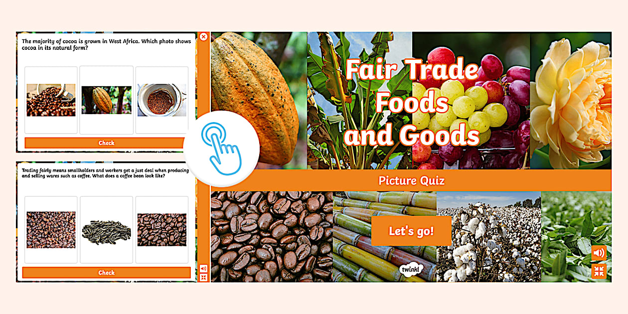 Interactive Fair Trade Picture Quiz | Twinkl | KS2 | Quiz