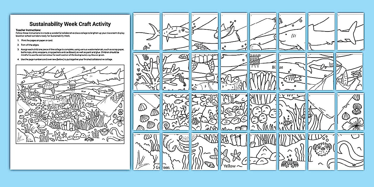 Sustainability Week Craft Activity (teacher made) - Twinkl