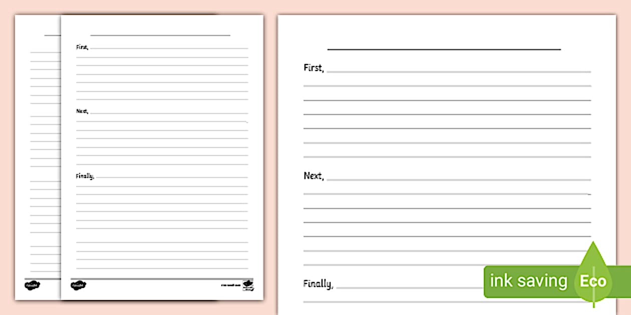 Recount Wide Lined Template | Primary Resources | CfE