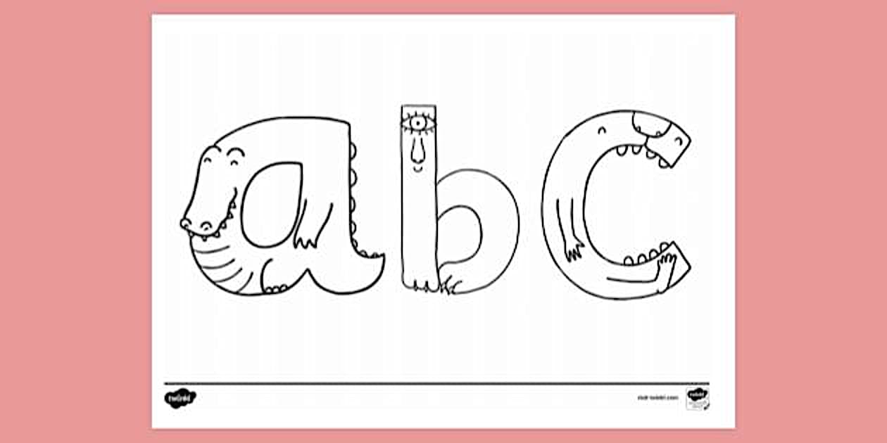 ABC Colouring | Colouring Sheets (Teacher-Made) - Twinkl