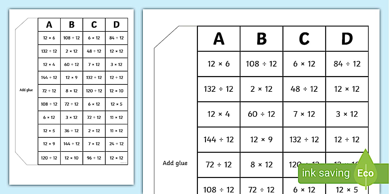 👉 Squashy Box – 12 Times Table (teacher made) - Twinkl