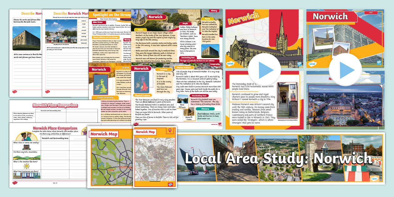 Norwich Local Area Study Teaching Pack - Twinkl