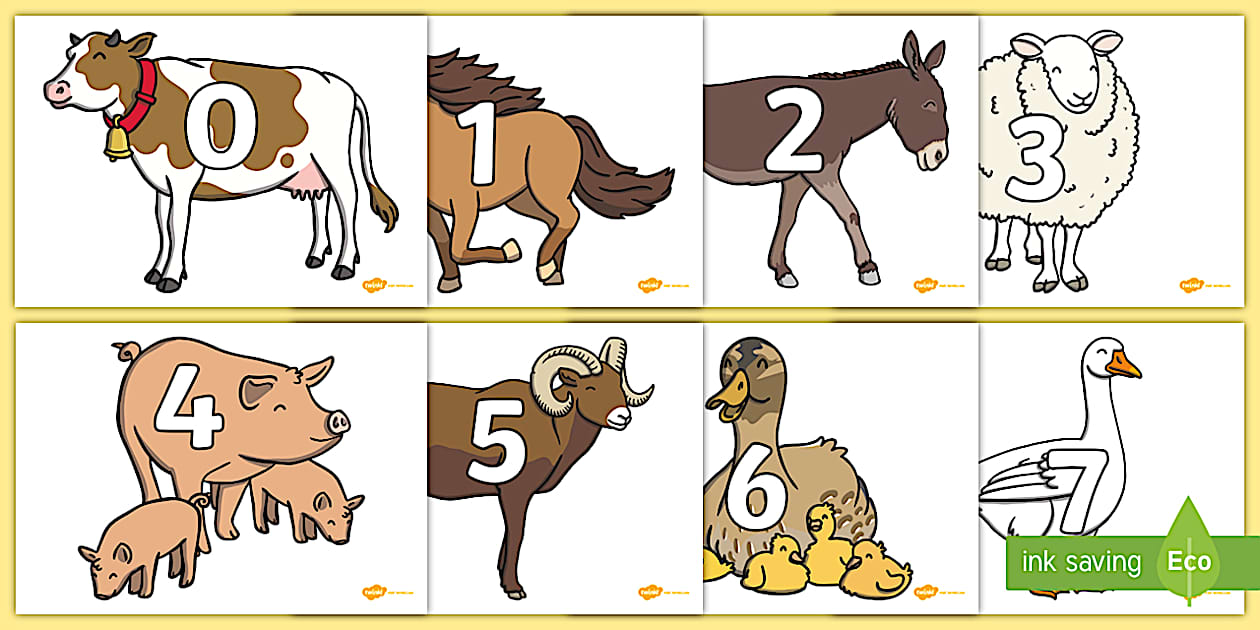 0 to 31 on Farm Animals (teacher made) - Twinkl