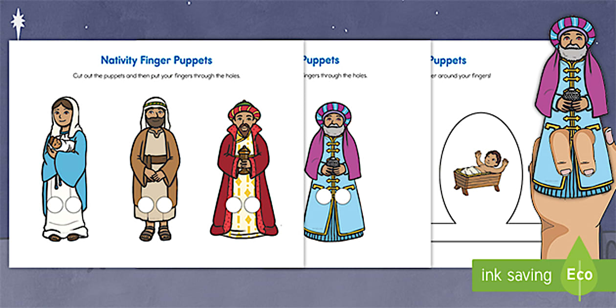 Nativity Finger Puppets | Christian Education Resource