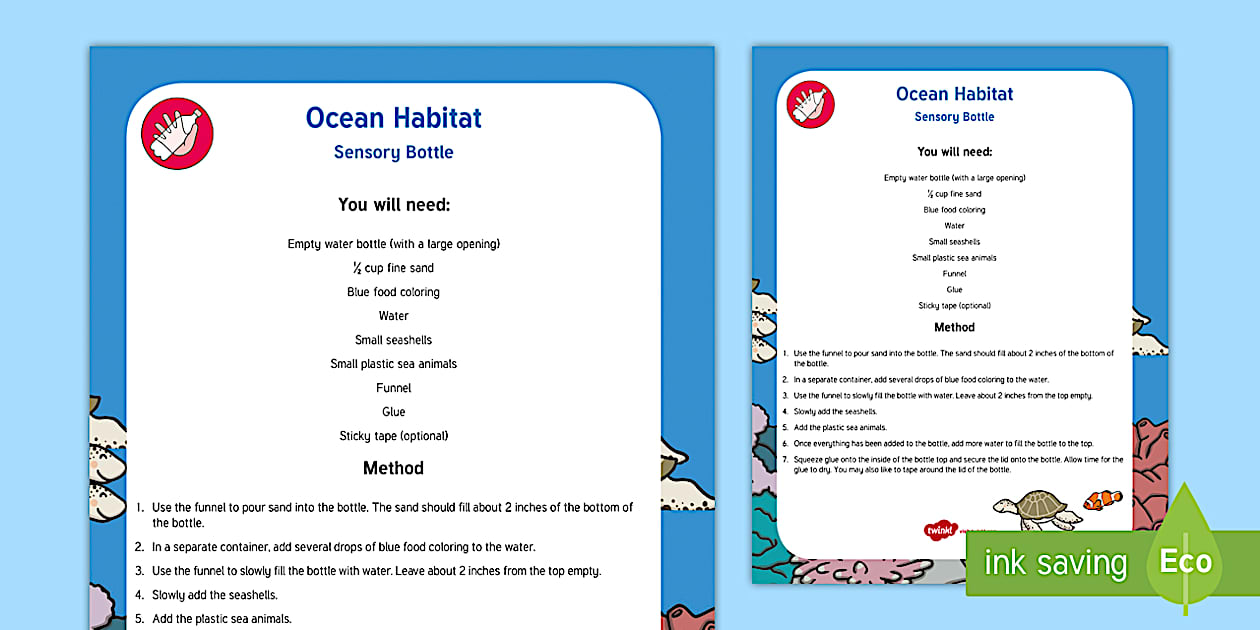 Ocean Sensory Bottle Activity | World Ocean Day | Twinkl USA