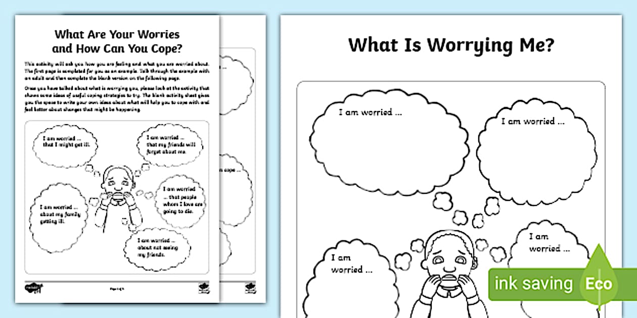What Are Your Worries and How Can You Cope Worksheet