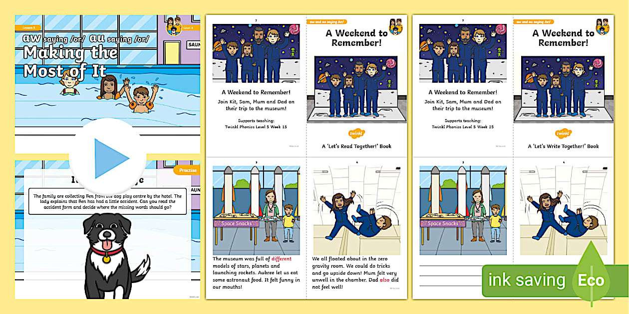 ‘aw’ and ‘au’ saying /or/ Lesson Pack - Level 5 Week 15 Lesson 5 ...