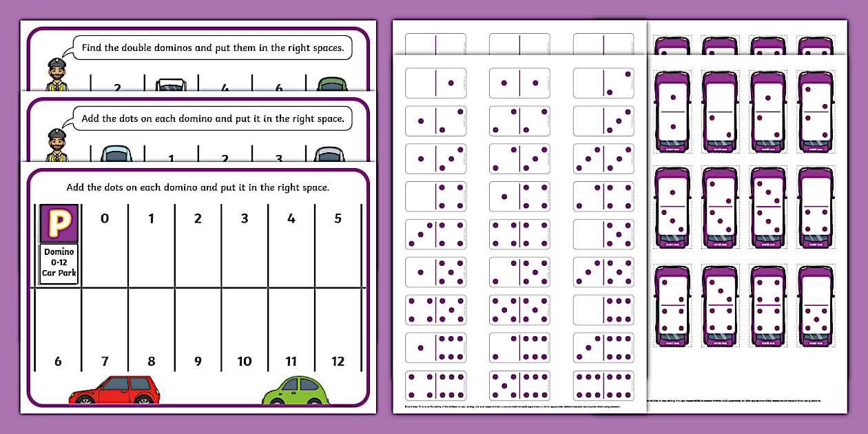 Domino Car Park Game | Twinkl EYFS | Maths Games | Dominos