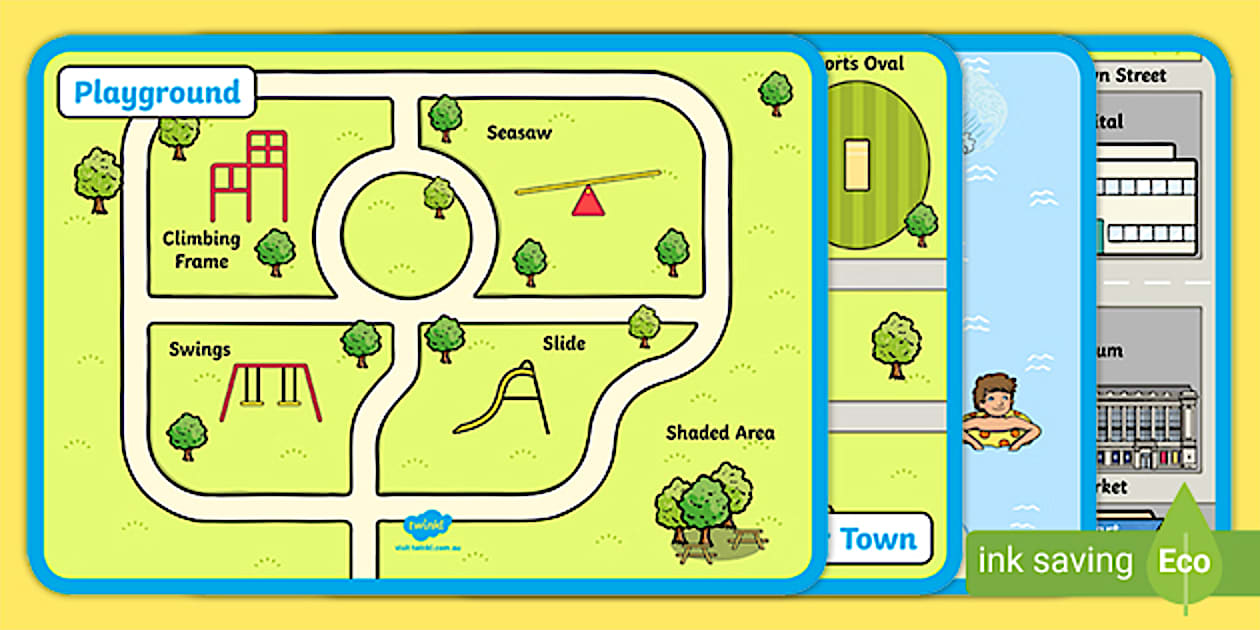 Places in the Community Maps (teacher made) - Twinkl