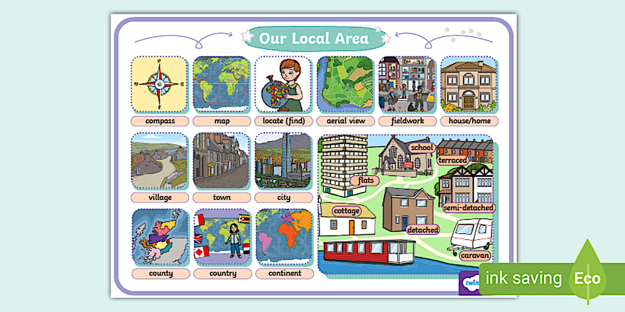 Our Local Area Display Poster A4 (teacher made) - Twinkl