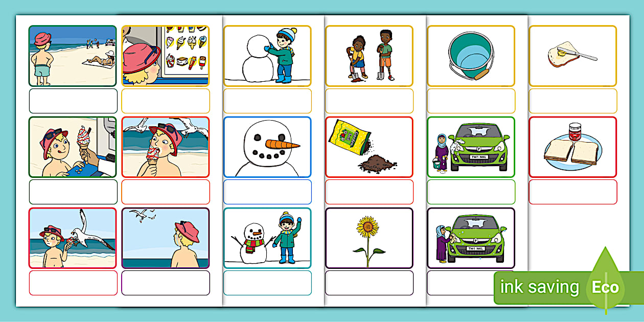 Simple Sequencing Cards (teacher made) - Twinkl