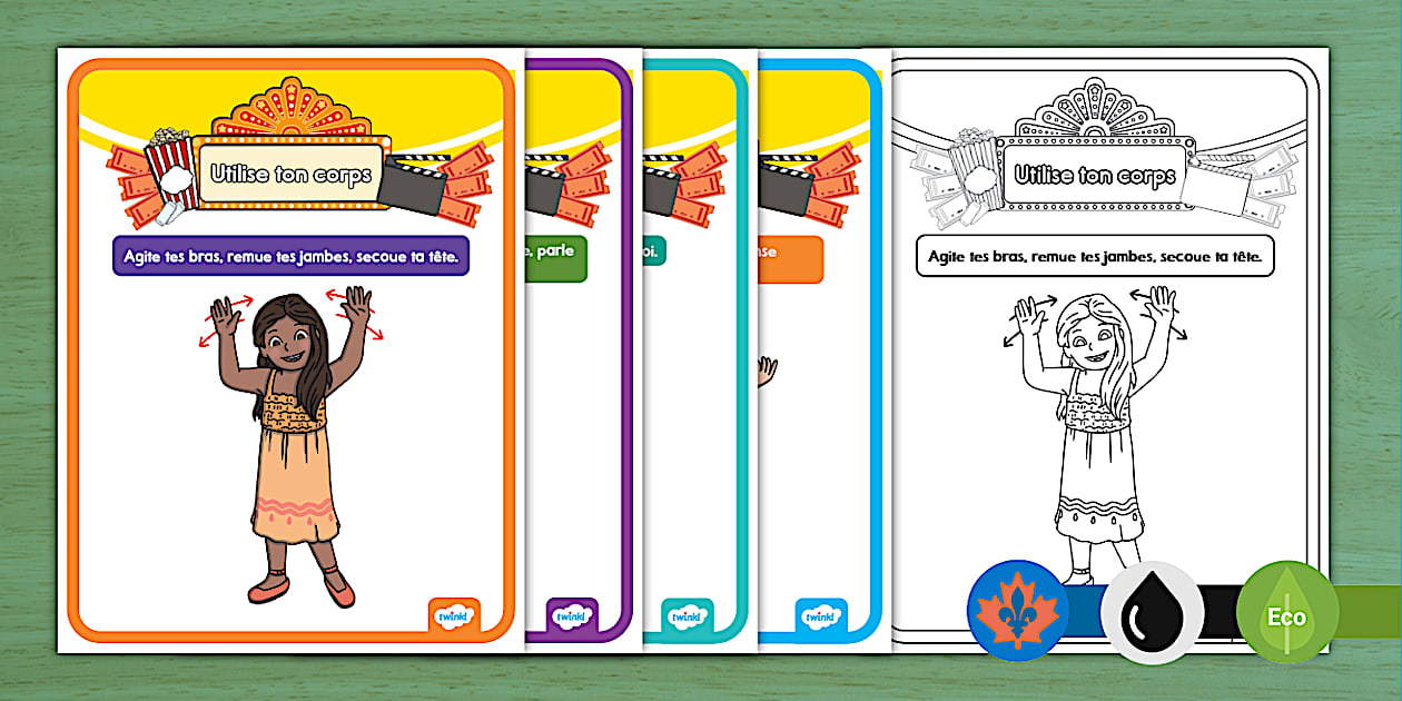 Drama Skills Display Posters French (Teacher-Made) - Twinkl