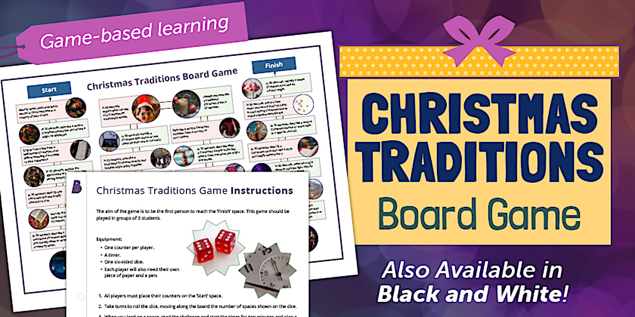 Christmas Traditions Board Game