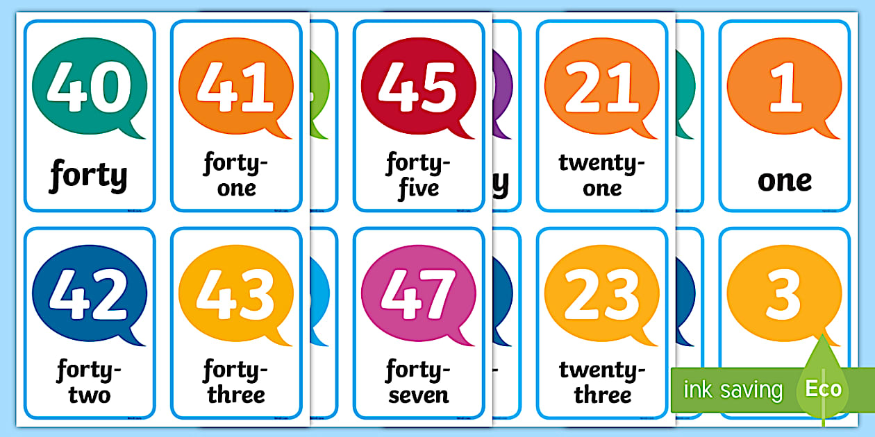 Number Flash Cards (teacher made) - Twinkl