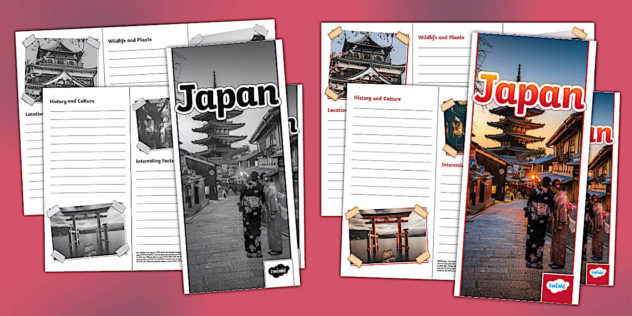 Japan Leaflet Template (teacher made) - Twinkl