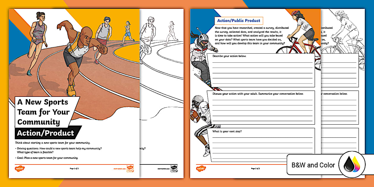 Starting a New Sports Team - Project-based Learning: Action/Product