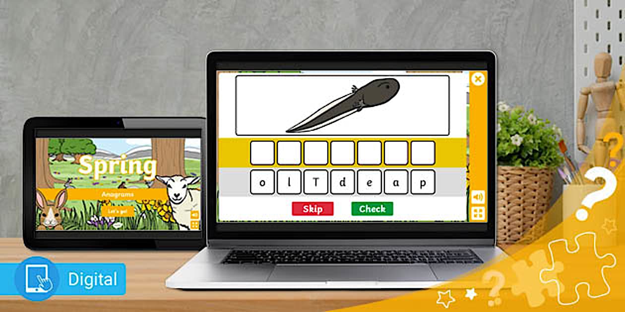 Interactive Spring Anagram Game | Twinkl Go! (teacher made)