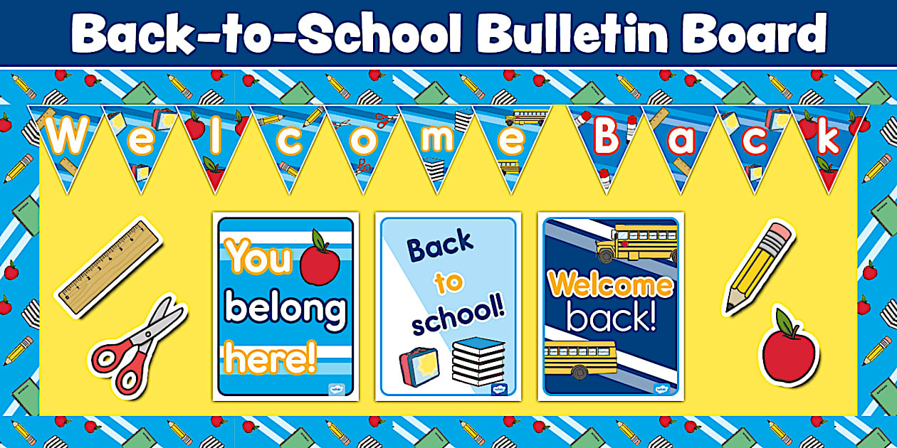 Welcome Back to School Bulletin Board | Twinkl USA