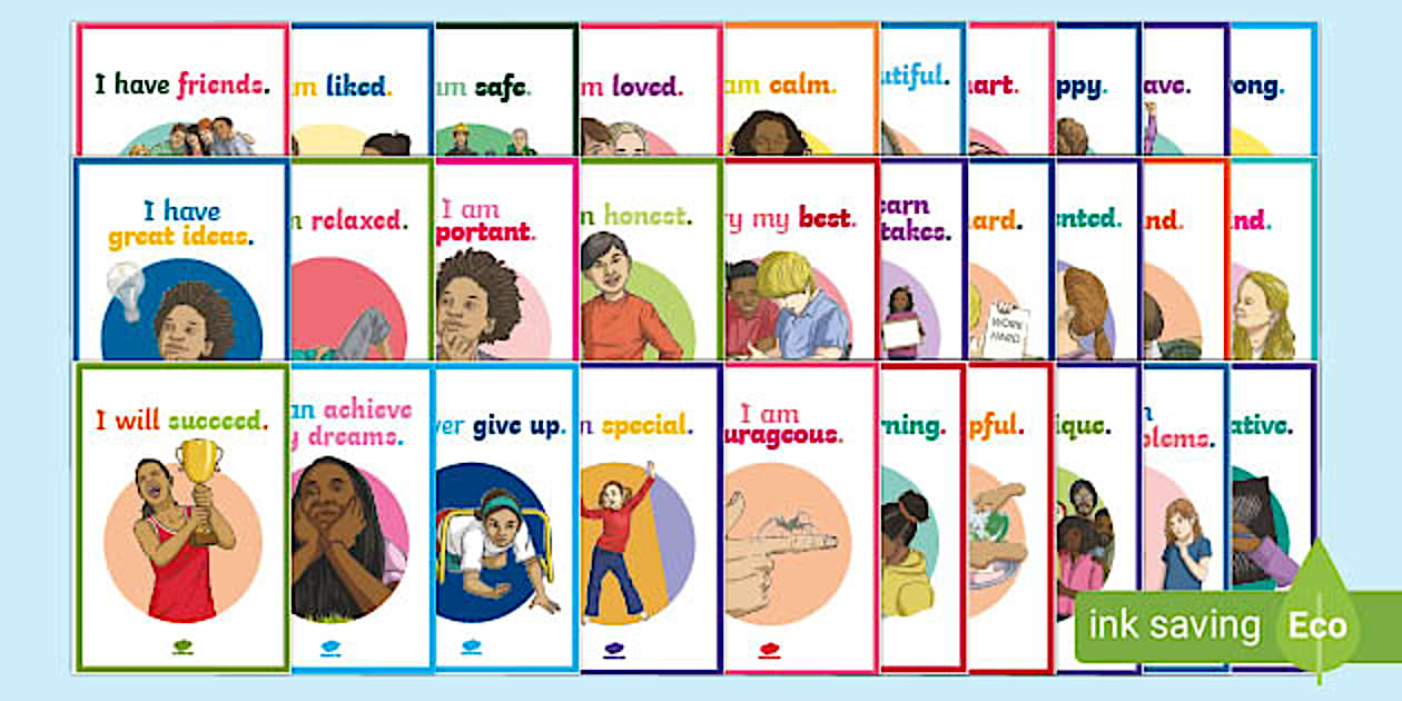 Positive Affirmation Posters in Classrooms | SEN Resources