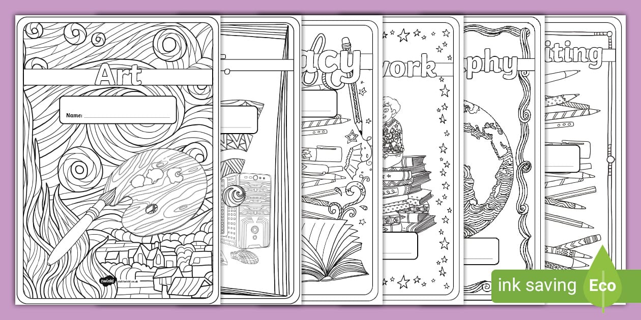 Northern Ireland Mindfulness Colouring Subject Book Covers