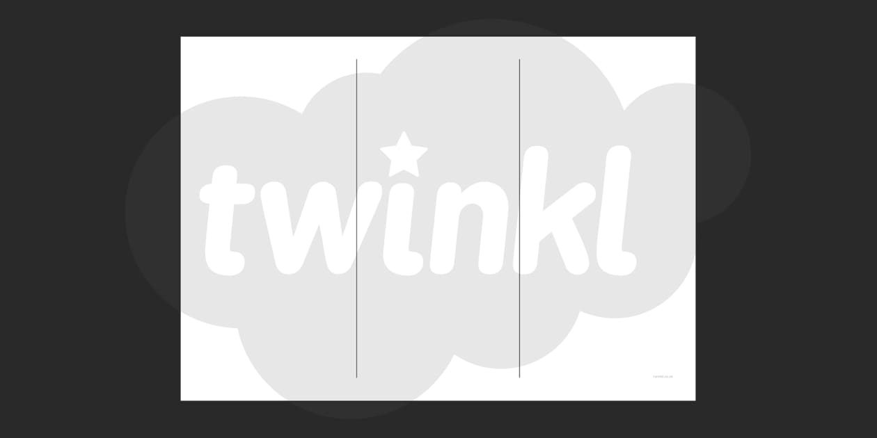 blank leaflet template ks2