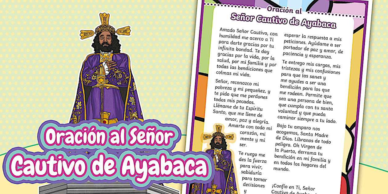 Oración al Señor Cautivo de Ayabaca | Recursos Twinkl
