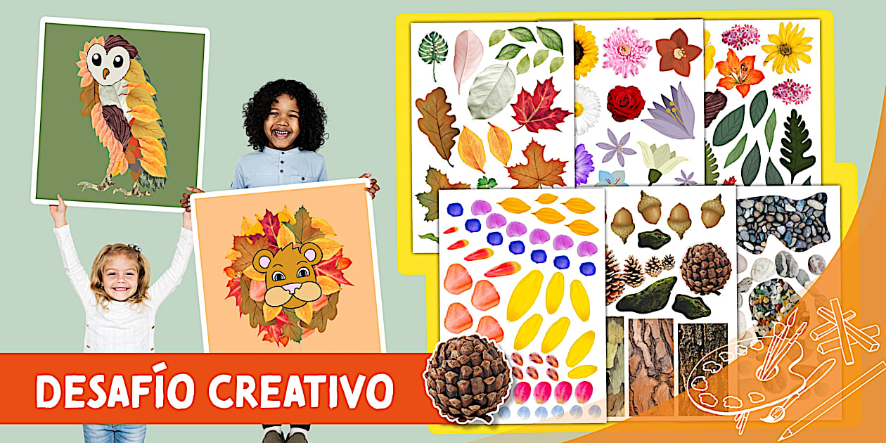 Manualidad: Collage creativo inspirado en la naturaleza - Twinkl Art ...
