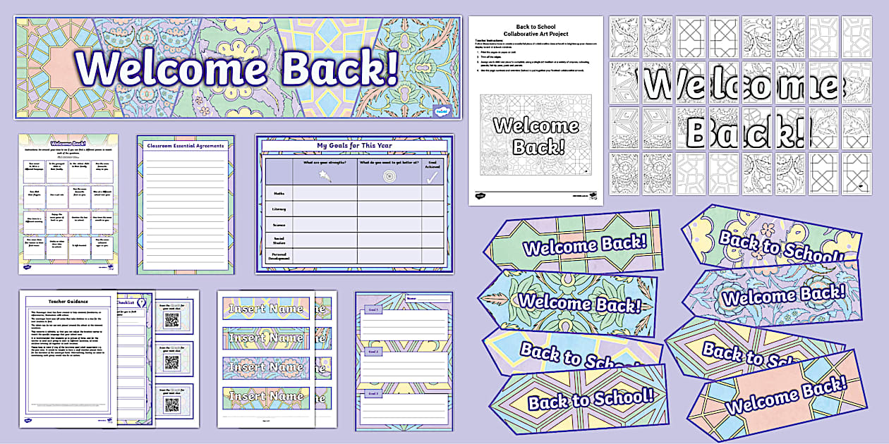 Back to School Resource Pack - Pastel Colours (teacher made)