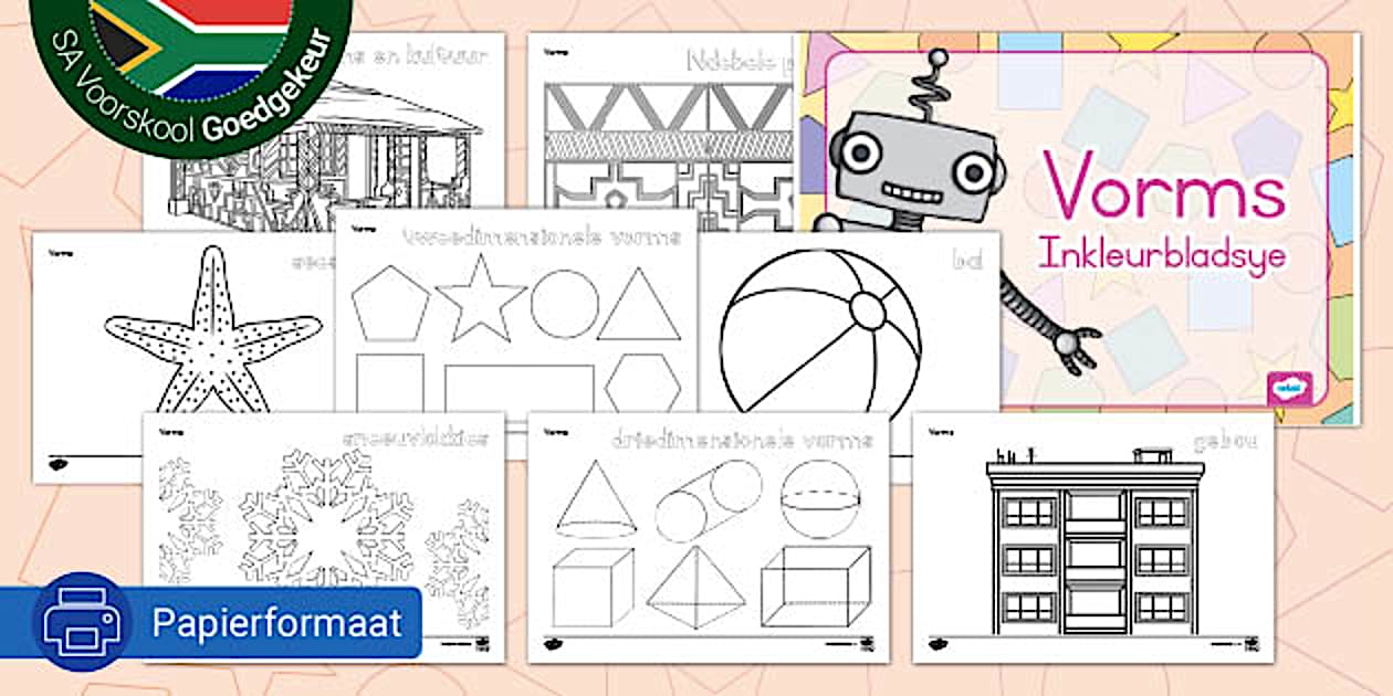 Vorms: Inkleurbladsye (teacher made) - Twinkl
