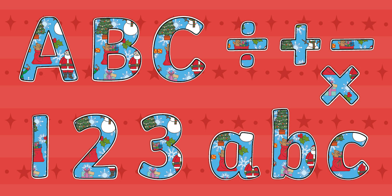 Christmas A4 Display Lettering (teacher made) - Twinkl