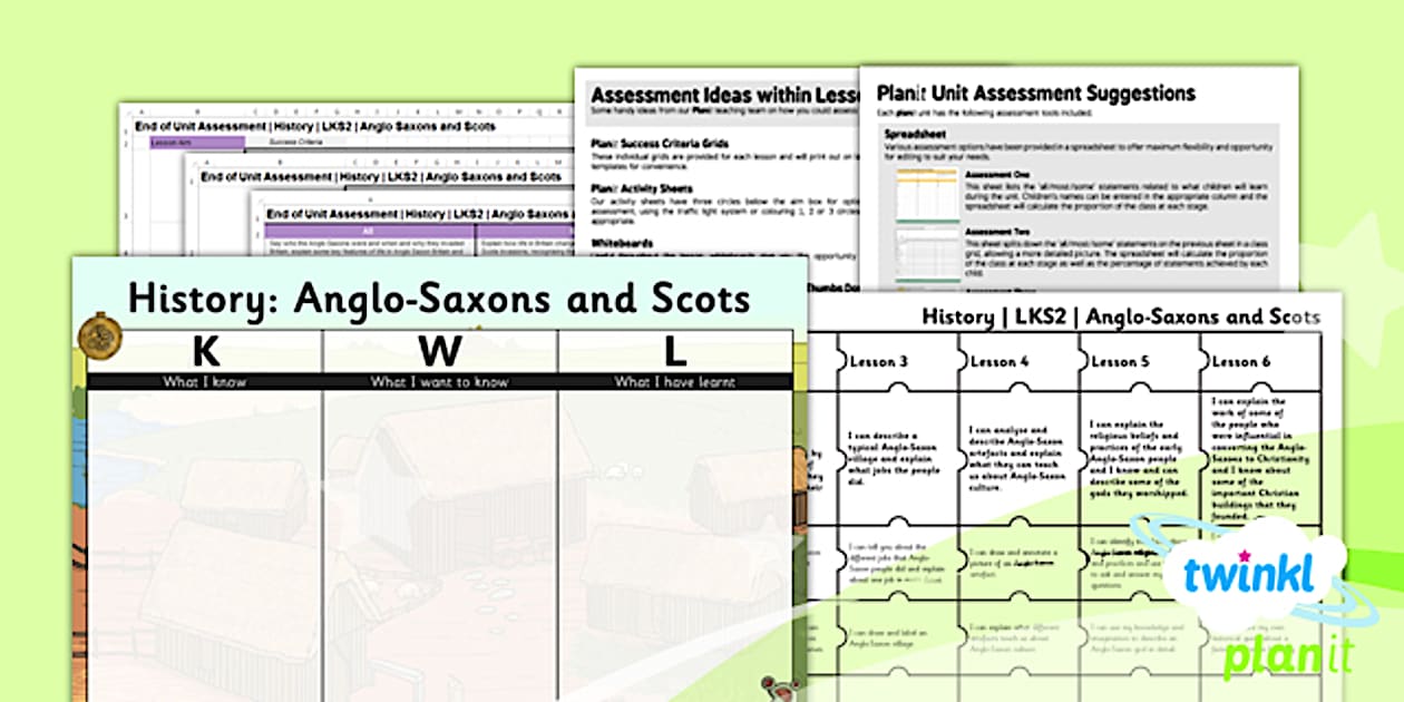 History: Anglo-Saxons and Scots LKS2 Unit Assessment Pack
