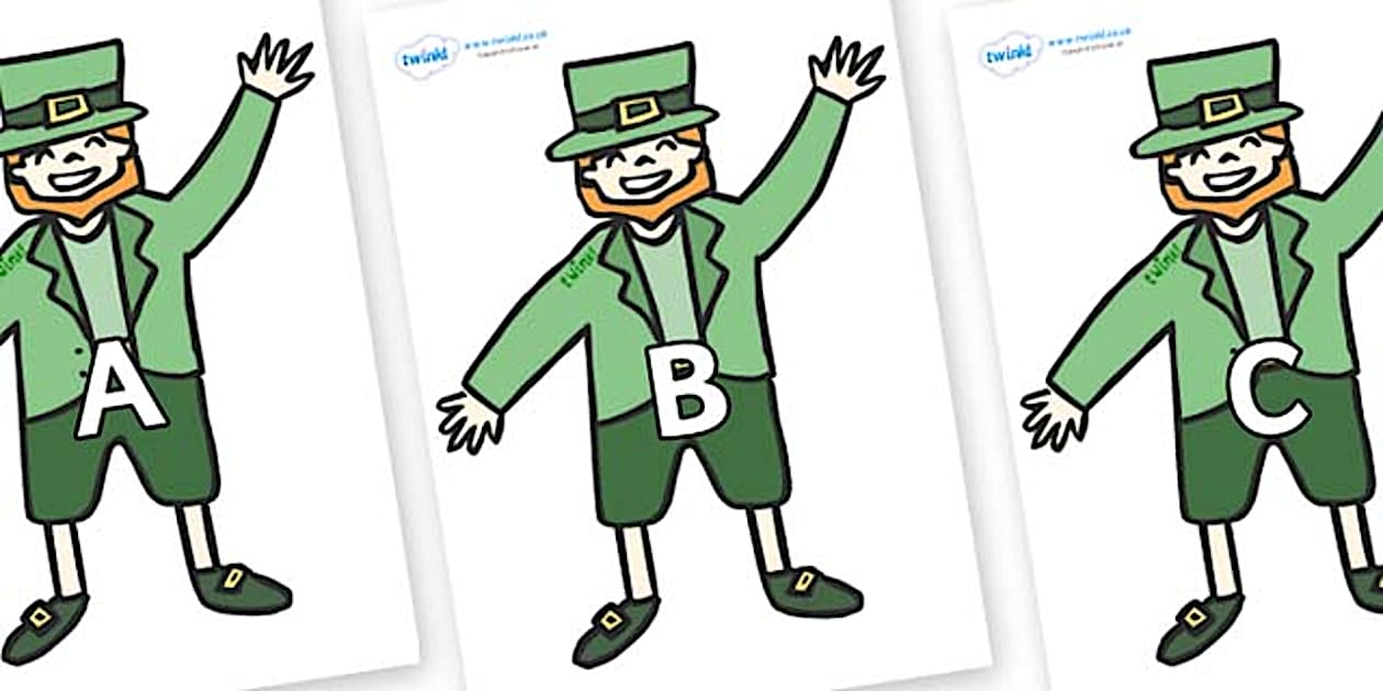 A-Z Alphabet on Leprechauns (teacher made) - Twinkl