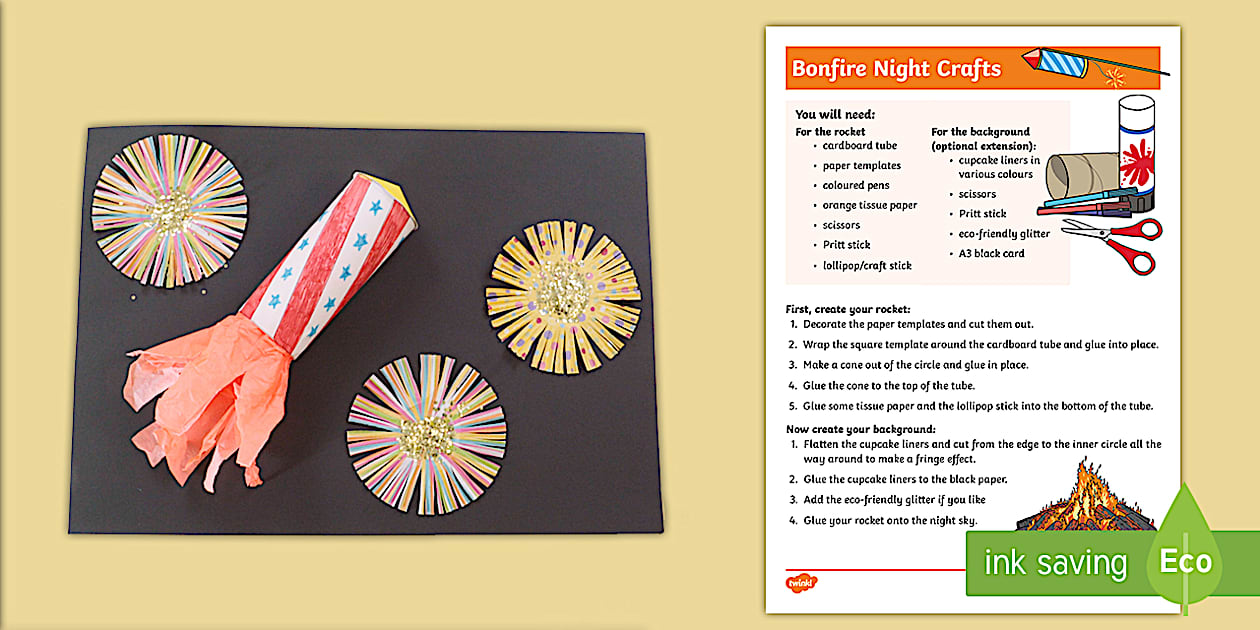Paper Model Rocket (teacher made) - Twinkl