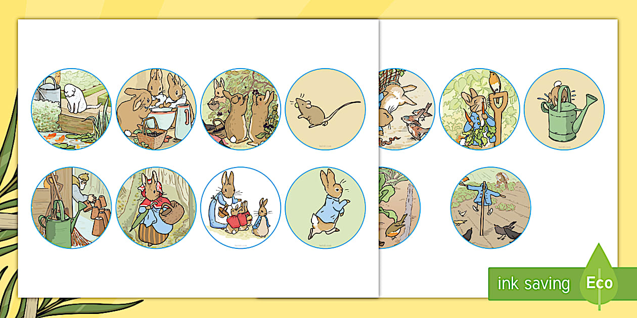 The Tale of Peter Rabbit Story Cutouts - Twinkl