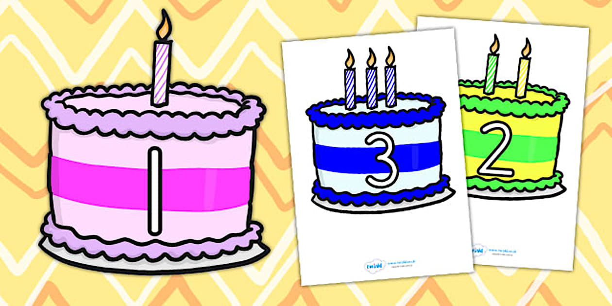 Numbers 0 10 on Birthday Cakes (teacher made) - Twinkl