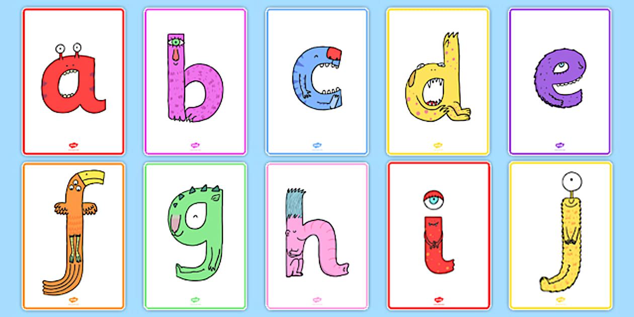 Monster Alphabet Display Posters | ABCs for English Learners
